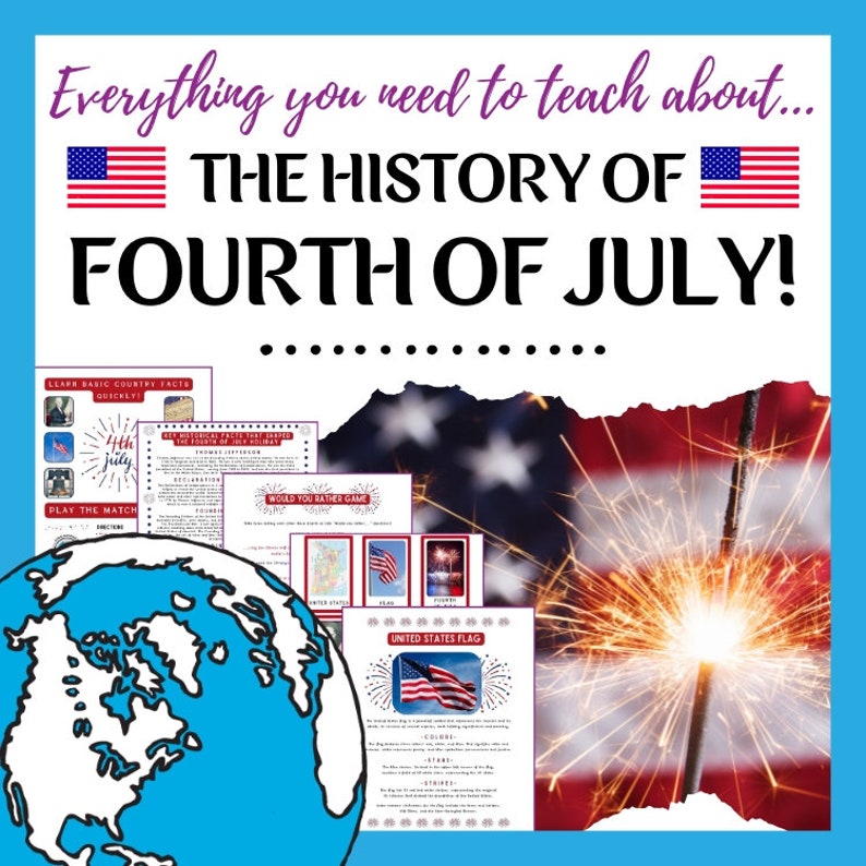 Fourth of July Unit Study/ 4th of July Unit Study / United States ...