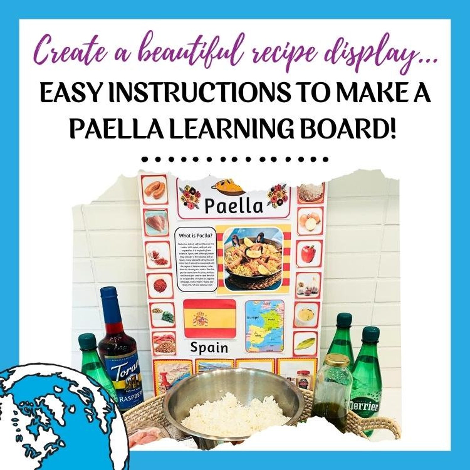 Paella Cooking Unit / Spain Unit Study / Spain Cooking / Spain Recipes ...