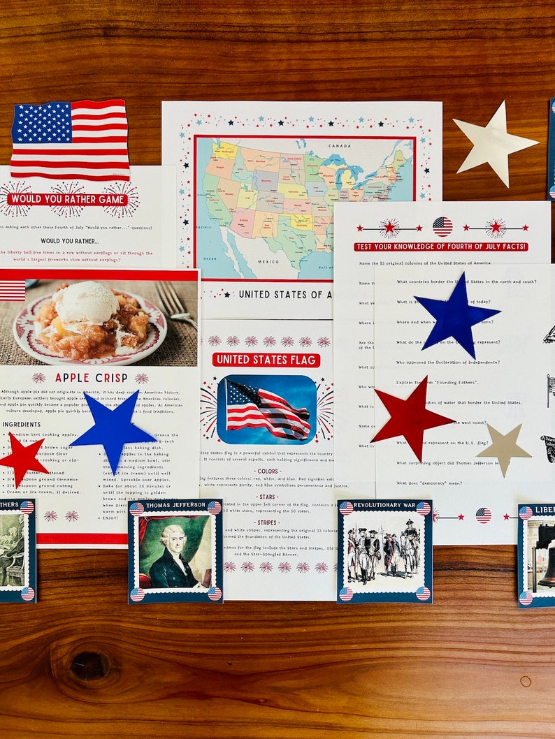 Fourth of July Unit Study/ 4th of July Unit Study / United States ...