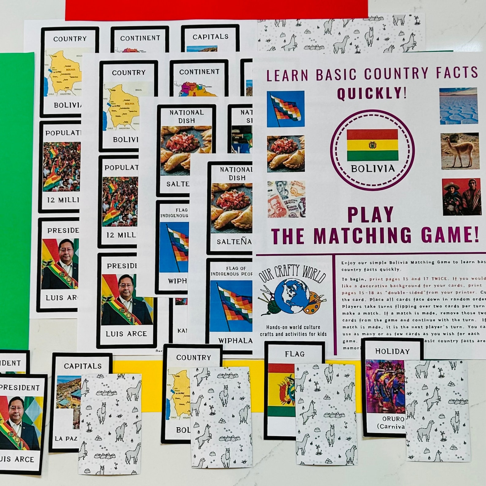 Bolivia Unit Study /bolivia School Project / School Project ...