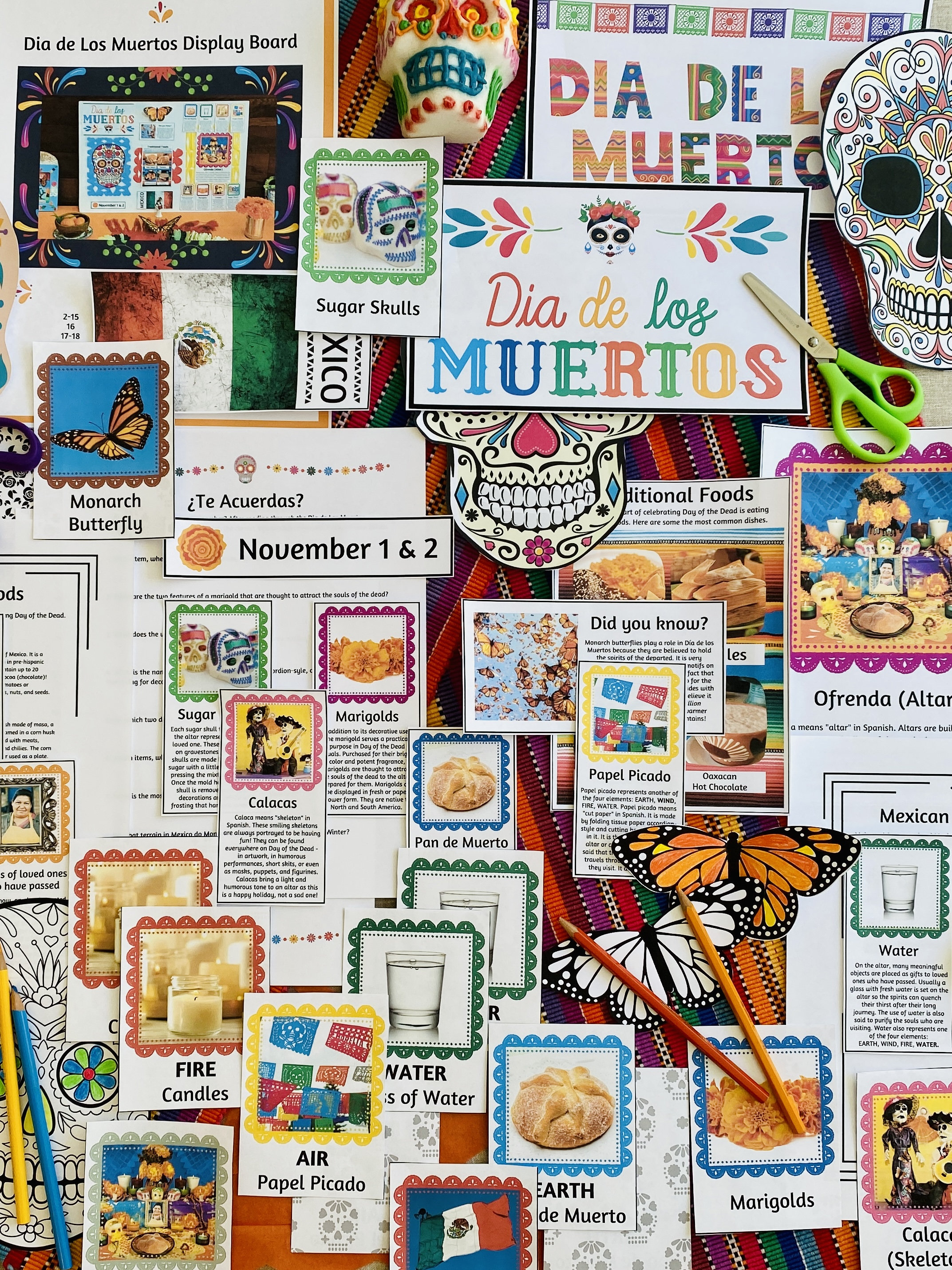 Dia De Los Muertos Unit Study | Day of the Dead | School Project ...