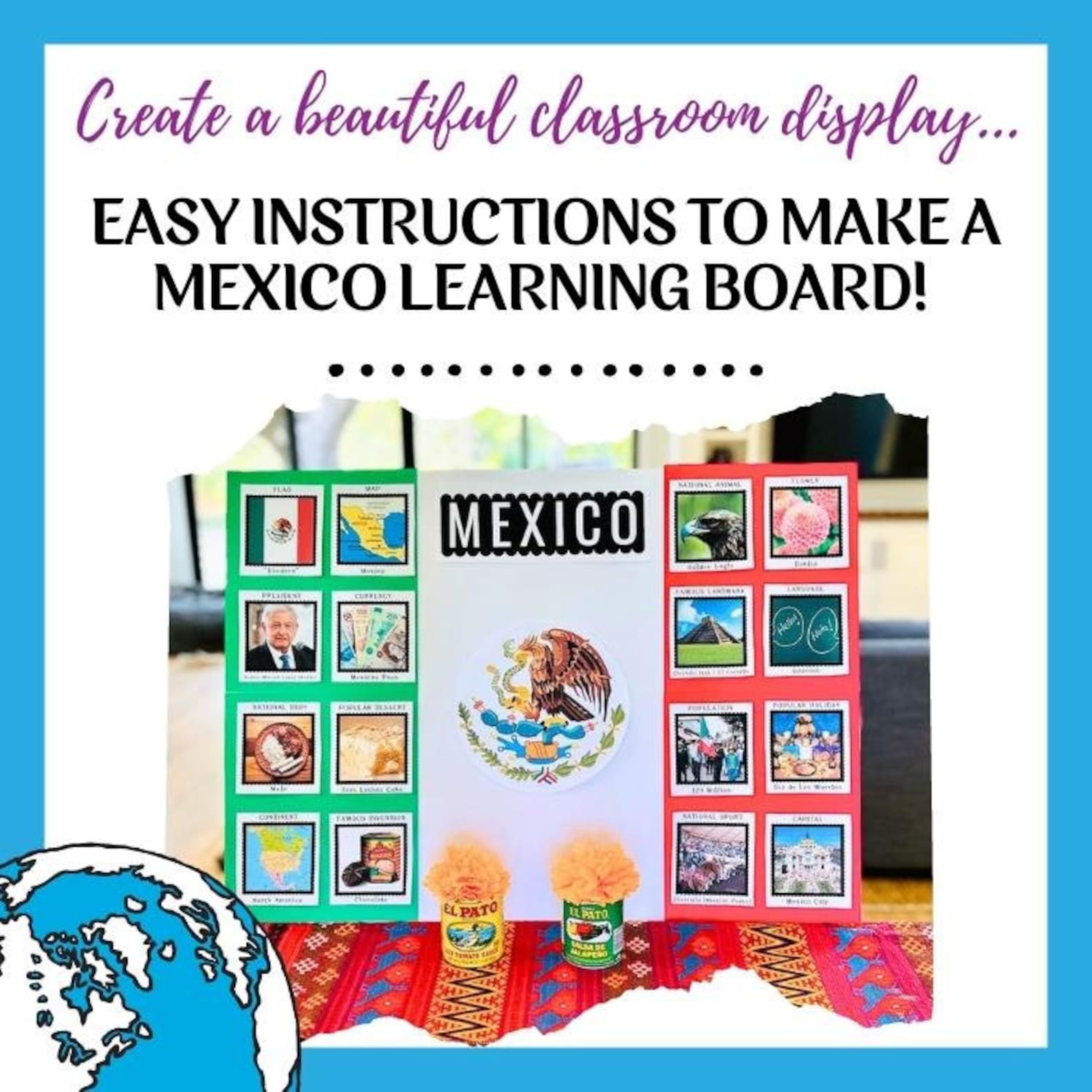 Mexico Unit Study /mexico School Project / School Project / Homeschool ...