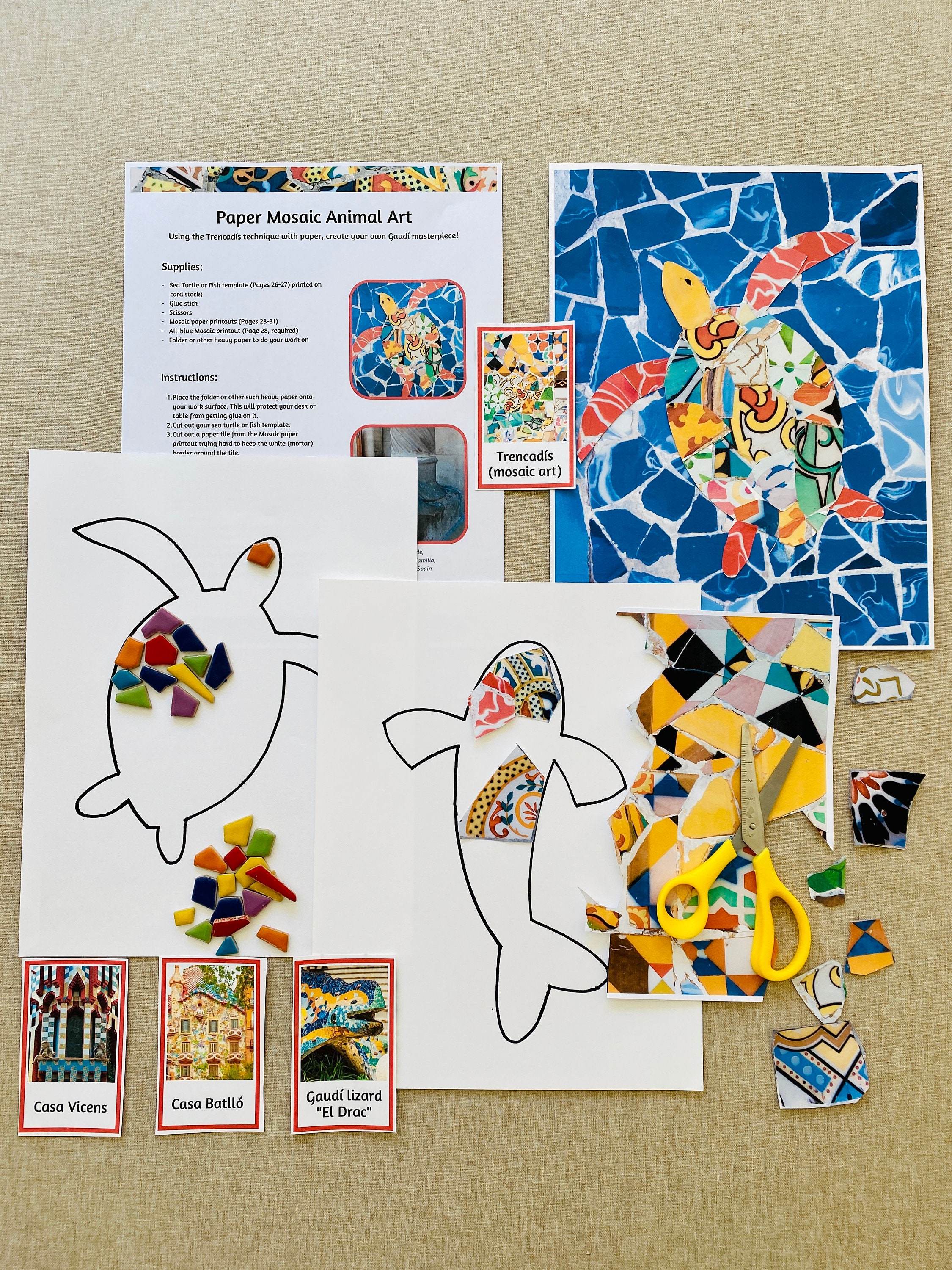 Antoni Gaudi Unit Study/ Spain Unit Study / SPAIN Europe Spanish Unit ...