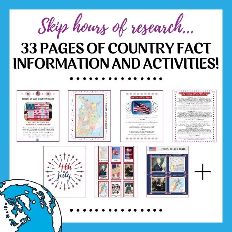 Fourth of July Unit Study/ 4th of July Unit Study / United States ...