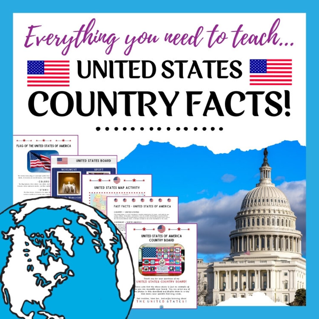 USA Unit Study / USA School Project / United States School Project ...