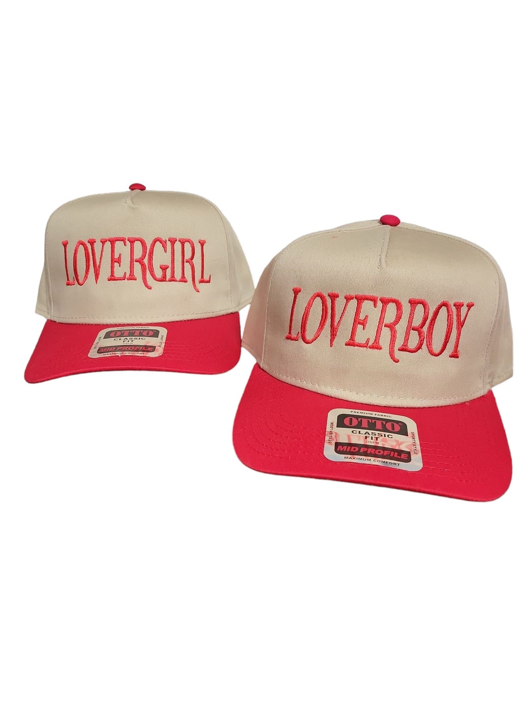 Lover Boy Lover Girl Engaged Bride Party Trucker 5 Panel Hard Front Cap ...