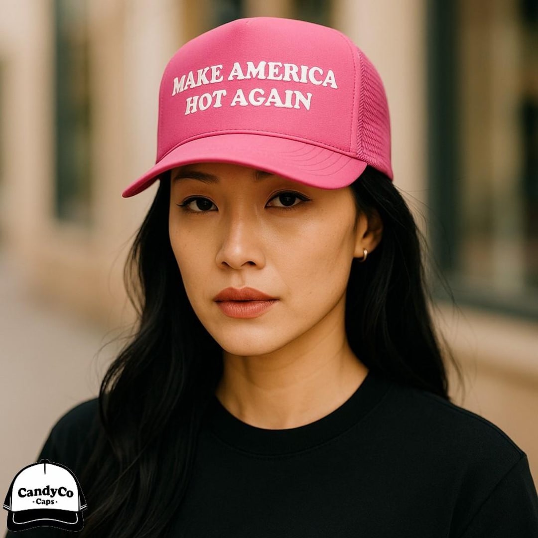 Make America Hot Again Trucker Hat Red Rap Lyrics Fan Rap Sexy Retro ...