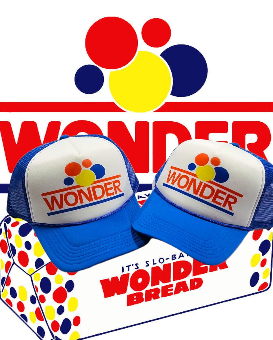 Wonder Bread Retro Vintage Trucker Hat Cap Baseball Gift Christmas ...