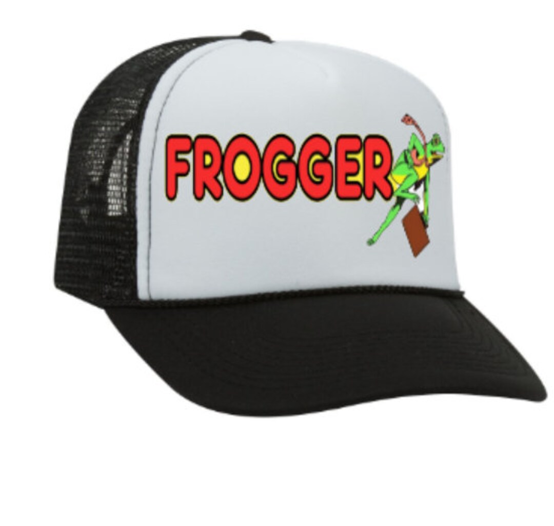 Frogger Video Game Character Retro Vintage Trucker Hat Cap Baseball ...