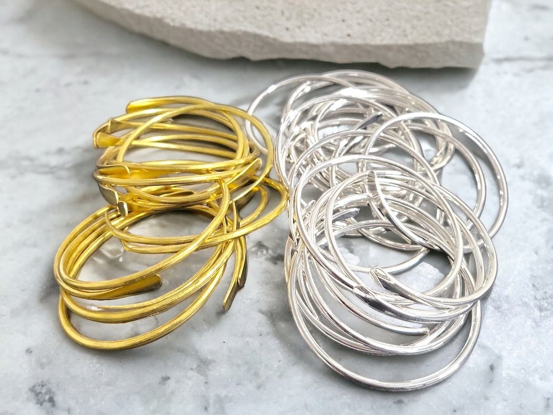 Sale Flat Ends Hands Silver West Indian Bangles Silver Cuff Bracelets ...