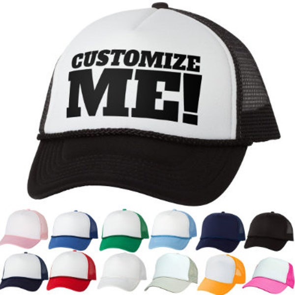 Custom Logo Trucker Hats - Etsy