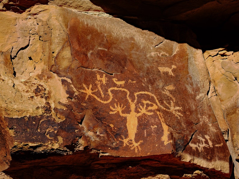 Nine Mile Petroglyph Panel Digital Downloadable Print - Etsy