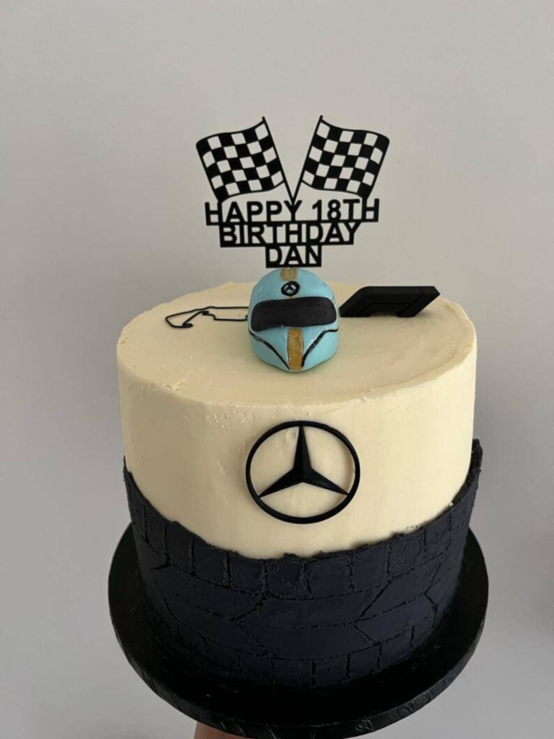 Formula One Race Car Cake Topper Custom Personalised 3D - Etsy