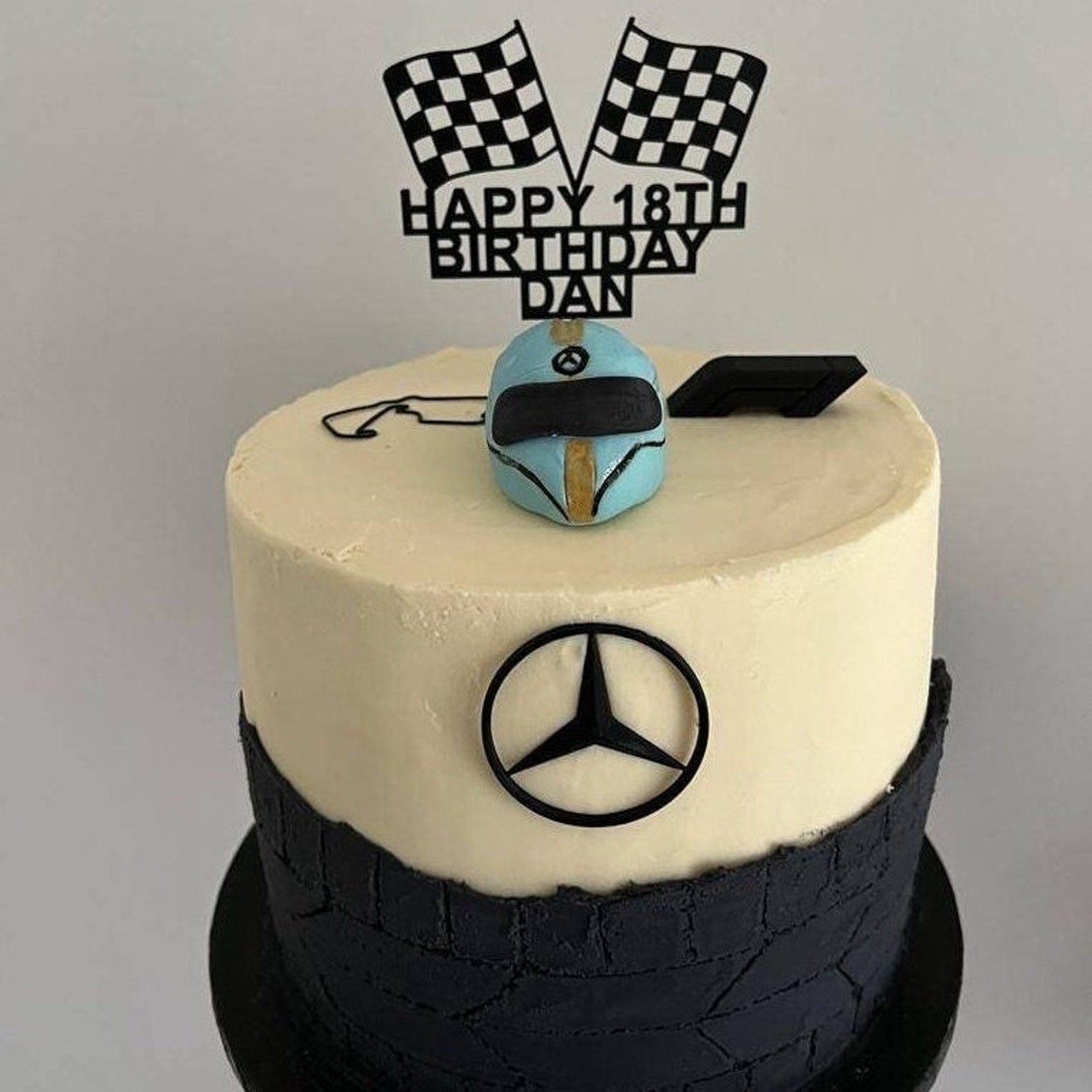 Formula One Race Car Cake Topper - Custom Personalised 3D Printed - Etsy