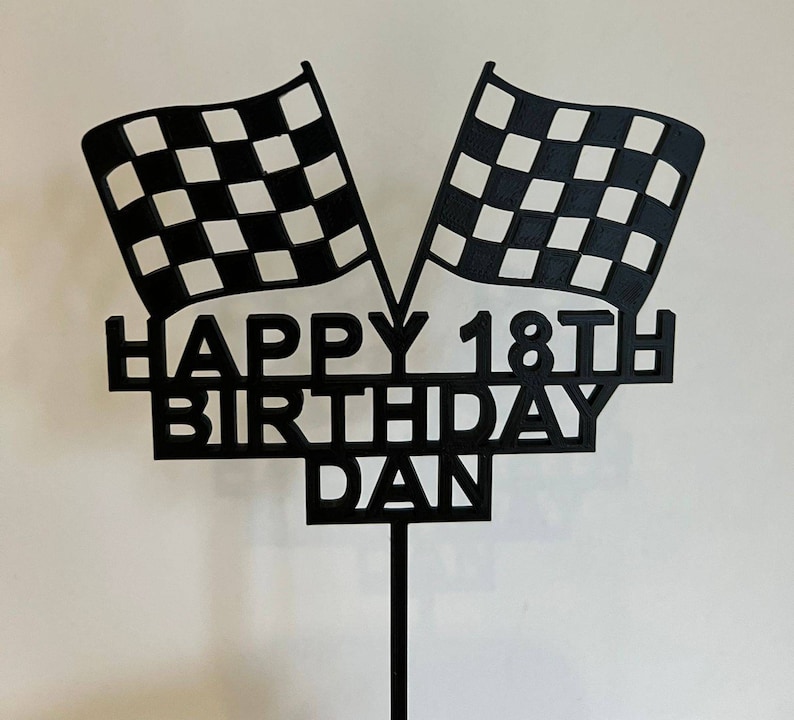 Formula One Race Car Cake Topper - Custom Personalised 3D Printed - Etsy