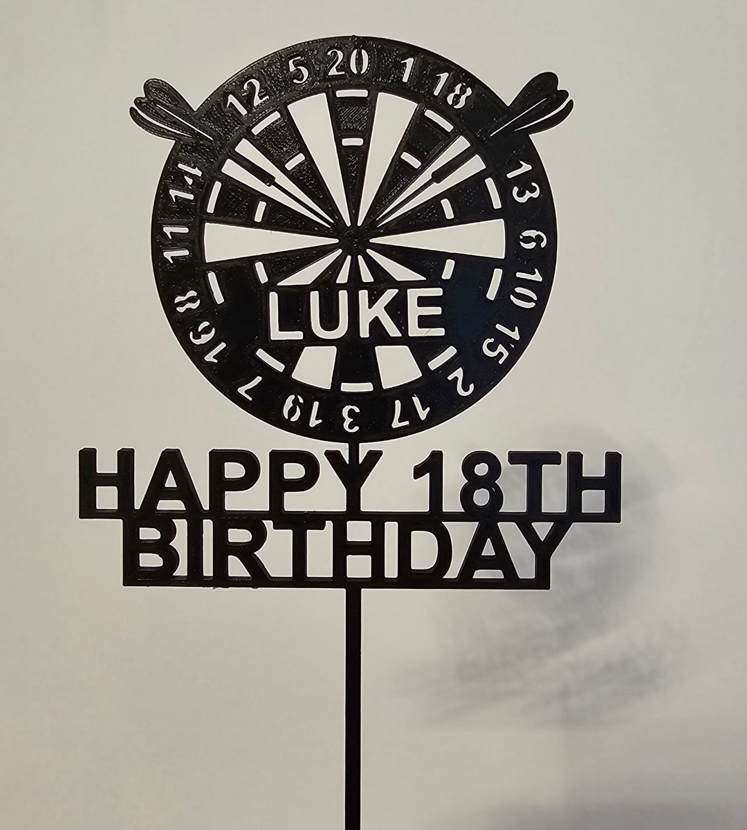 Darts Dart Board Cake Topper - Custom Personalised 3D Printed - Etsy UK