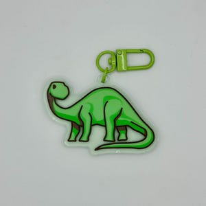 Cute Acrylic Keychains—dinosaur, Bunny Rabbit, Origami Bird - Etsy