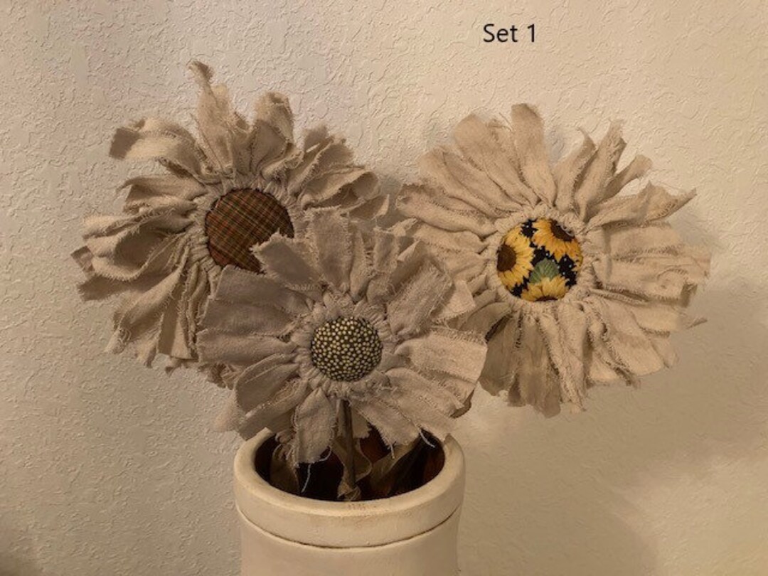 Cloth Flowers, Primitive Flowers, Material Flowers, Faux Flowers ...