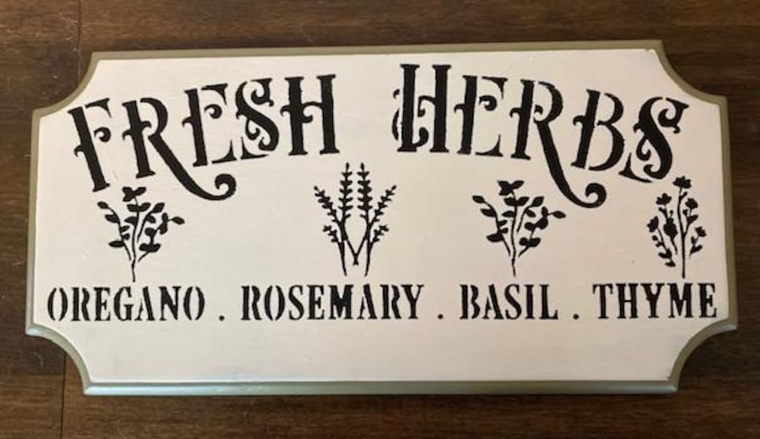 Signs, Herb Sign, Kitchen Decor, Wooden Signs, Wooden Kitchen Signs ...