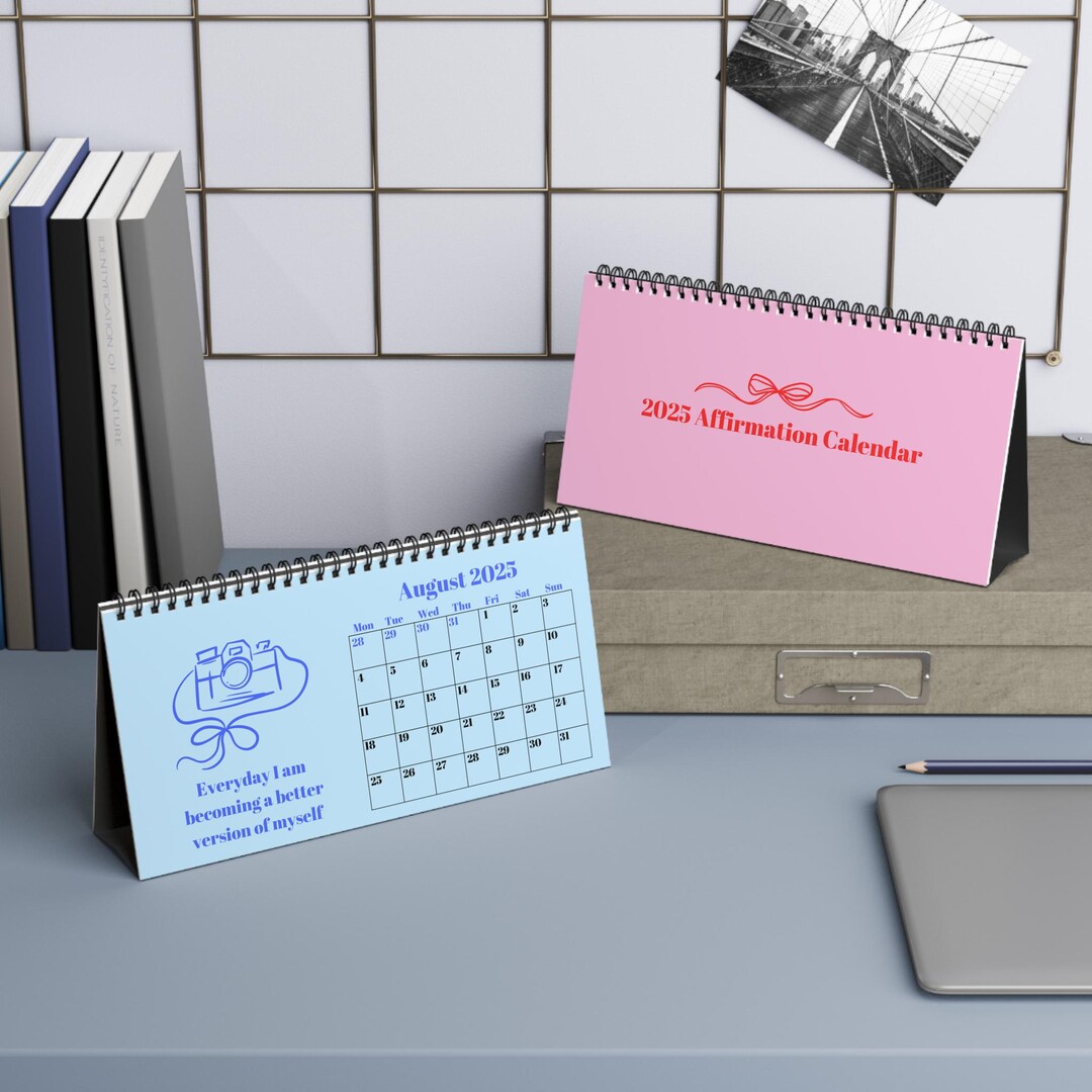 Monthly Affirmation Calendar 2025, Monthly Desktop Calendar, Monthly ...