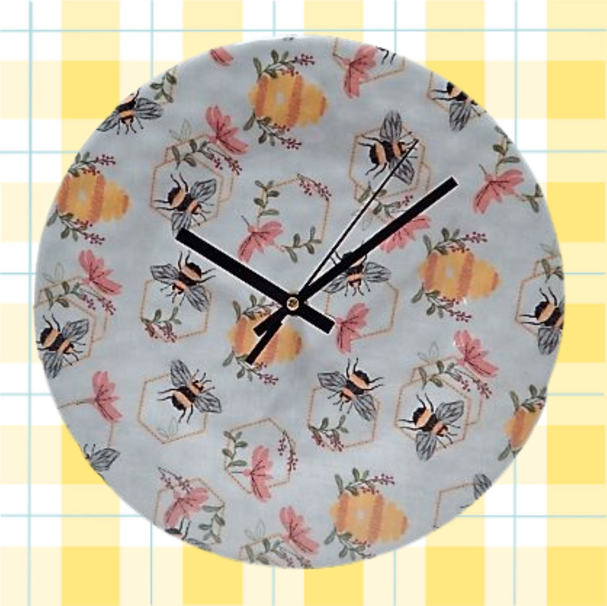 Honey Bee Beehive Electric Wall Hanging Clock 11 Yellow - Etsy
