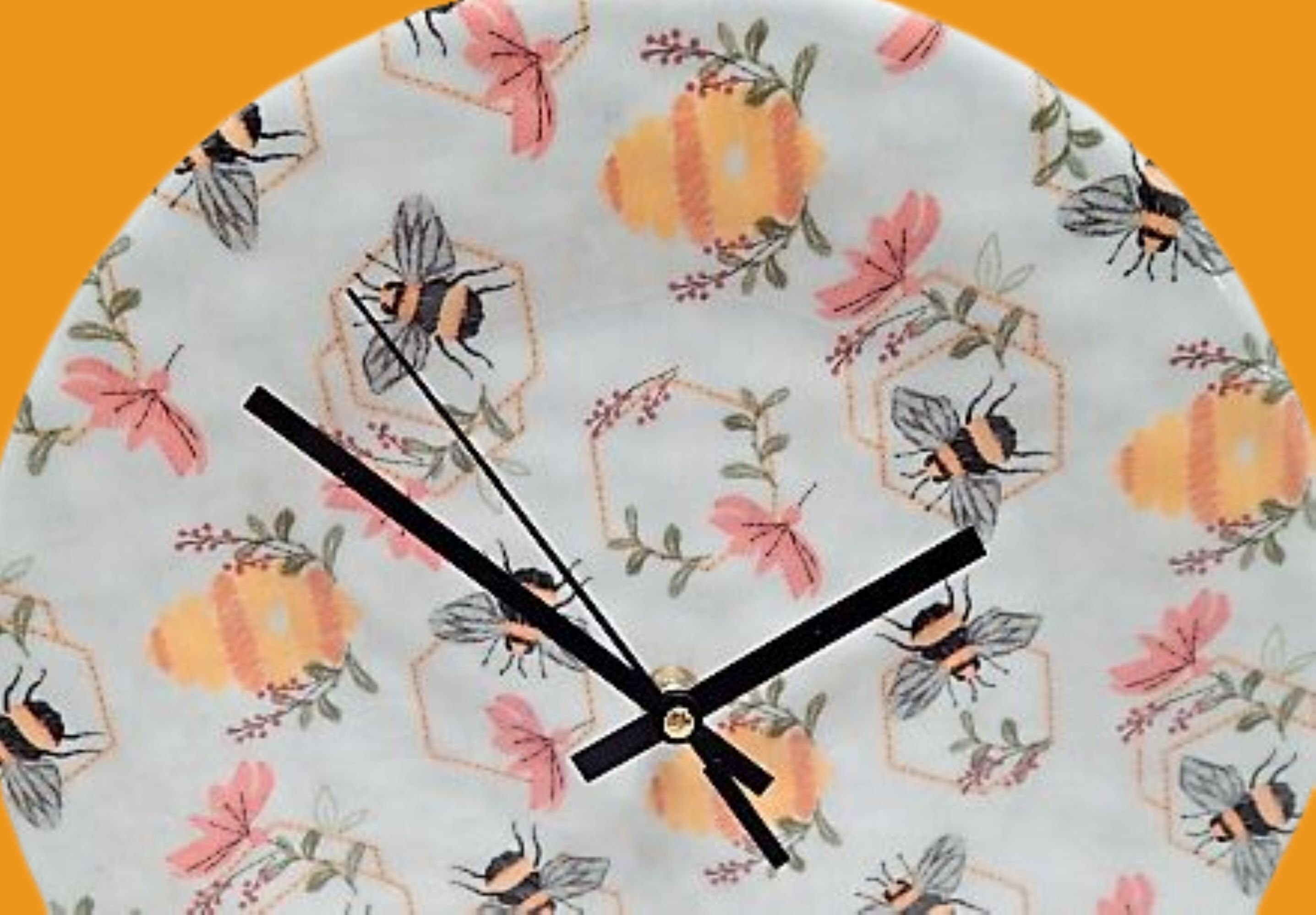 Honey Bee Beehive Electric Wall Hanging Clock 11 Yellow - Etsy