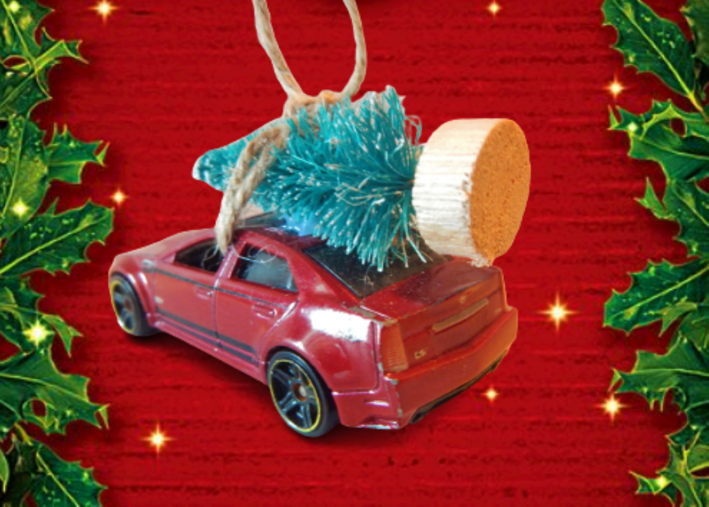 Hot Wheels Christmas Tree Ornament 2009 Cadillac CT5 V Mattel Toy Red ...