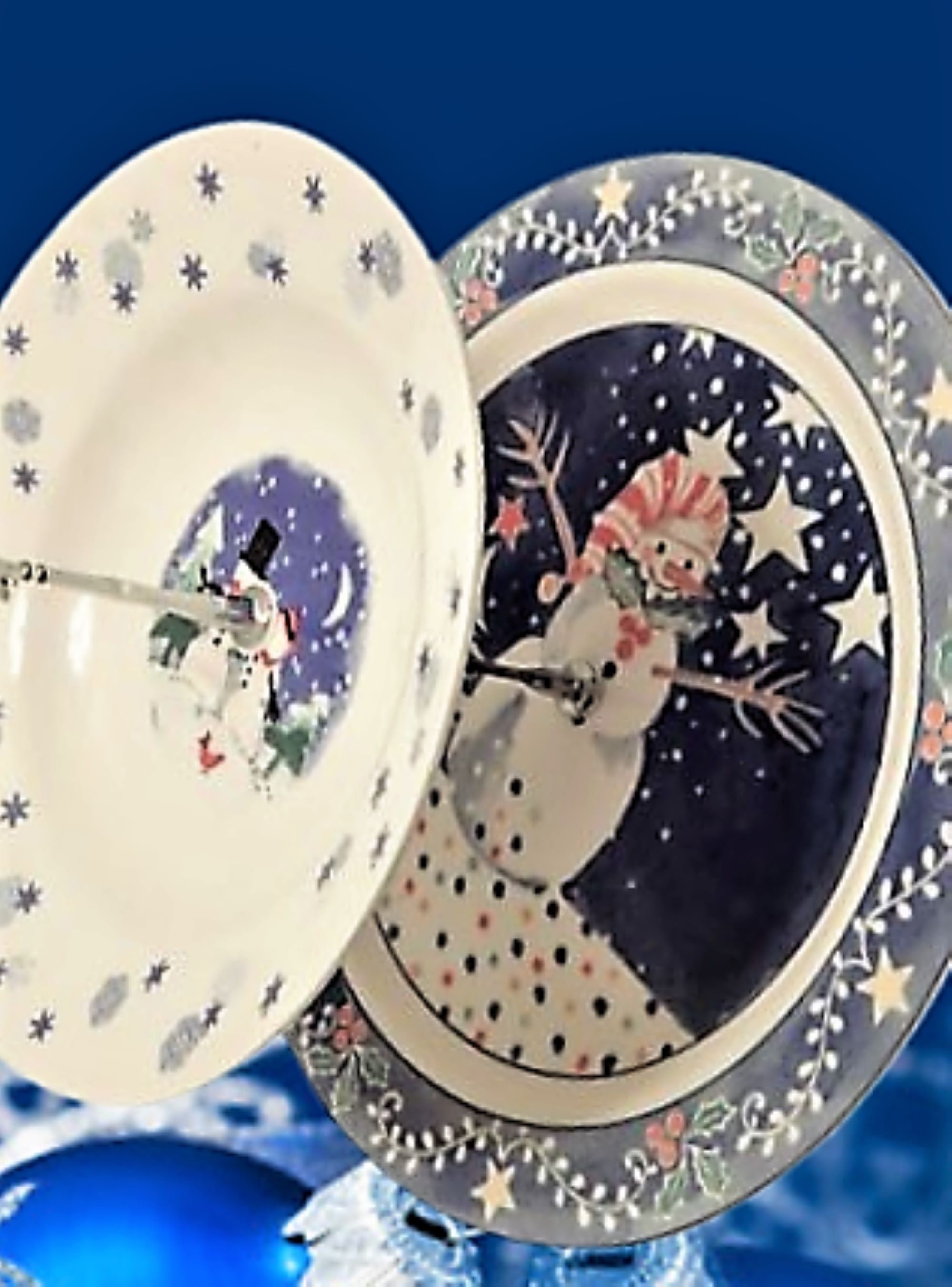 Two Tier Serving Dish Set Winter Snow Stoneware Bowl Noritake China Mr ...