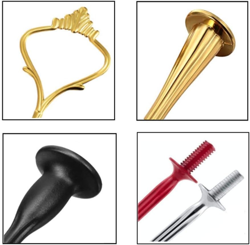 Tier Plate Hardware Silver Gold Black Pink Metal Florentine or Crown ...