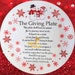 Snowman GIVING PLATE Red and White Serving Platter Hostess Gift ...