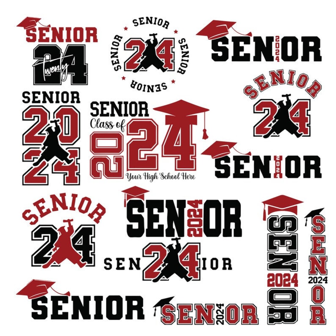 Senior 2024 SVG, Class of 2024 SVG, 2024 Graduate, Seniors, Graduation ...