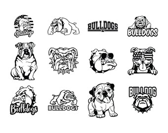 Bulldog Svg, Bulldog Mascot, French Bulldog Bundle Svg, BULLDOG Clipart ...