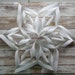 Set of 3 Large Paper Snowflakes, Kit for DIY Decorations, Handmade ...