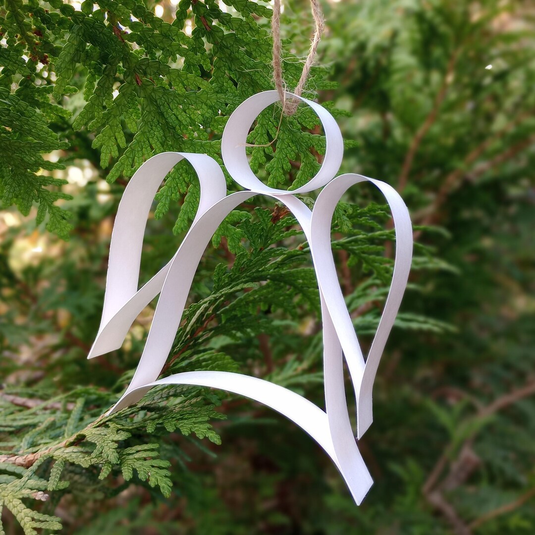 Set of 6 DIY Paper Angel, Pre-cut Heavyweight Paper, Christmas ...