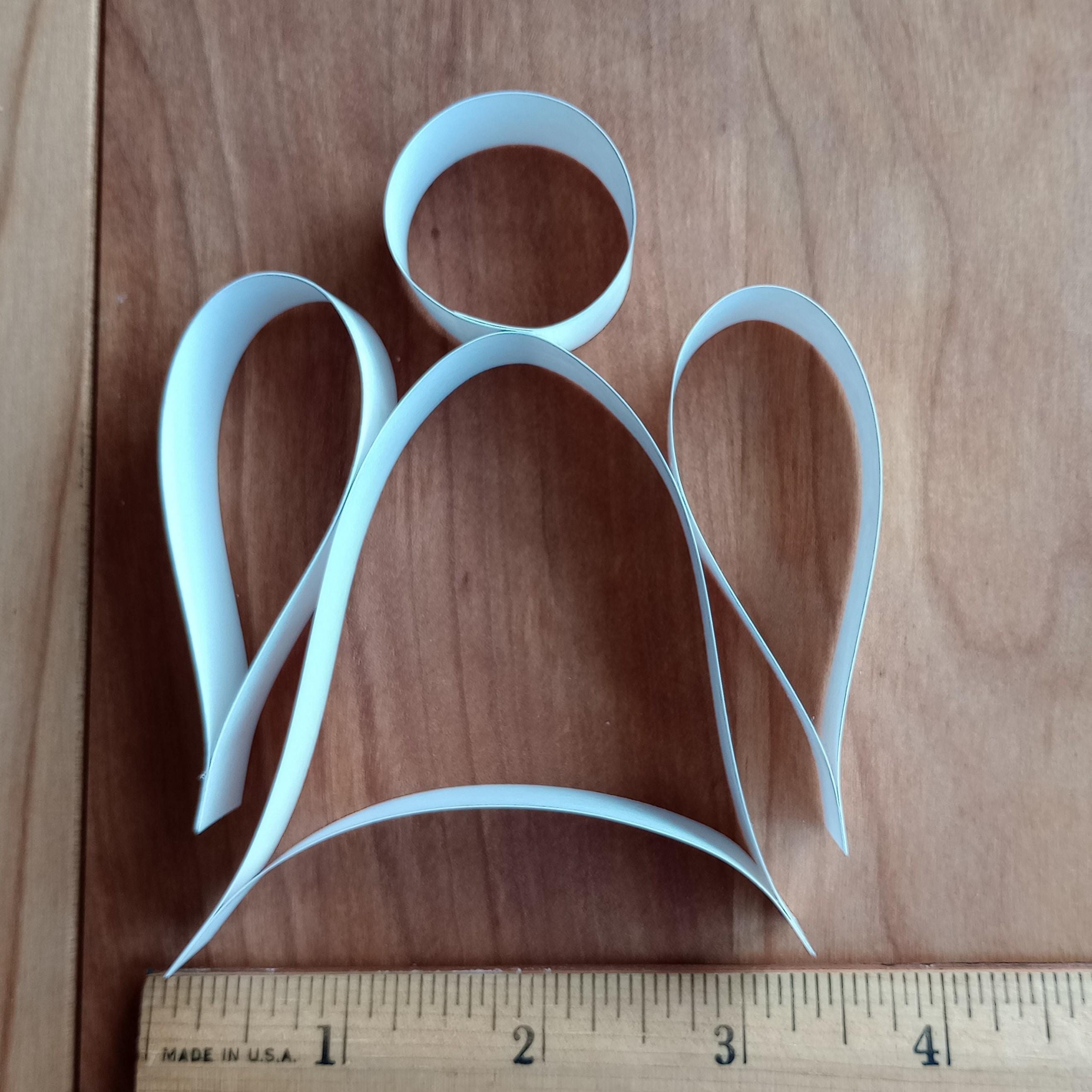 Set of 6 DIY Paper Angel, Pre-cut Heavyweight Paper, Christmas ...