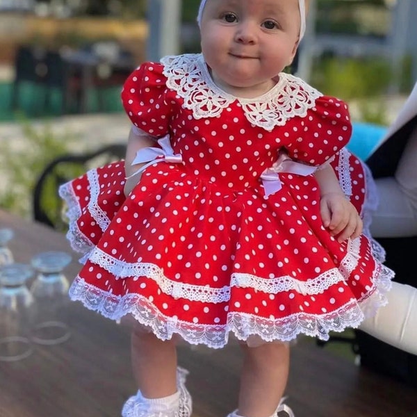 Red Baby Dress - Etsy