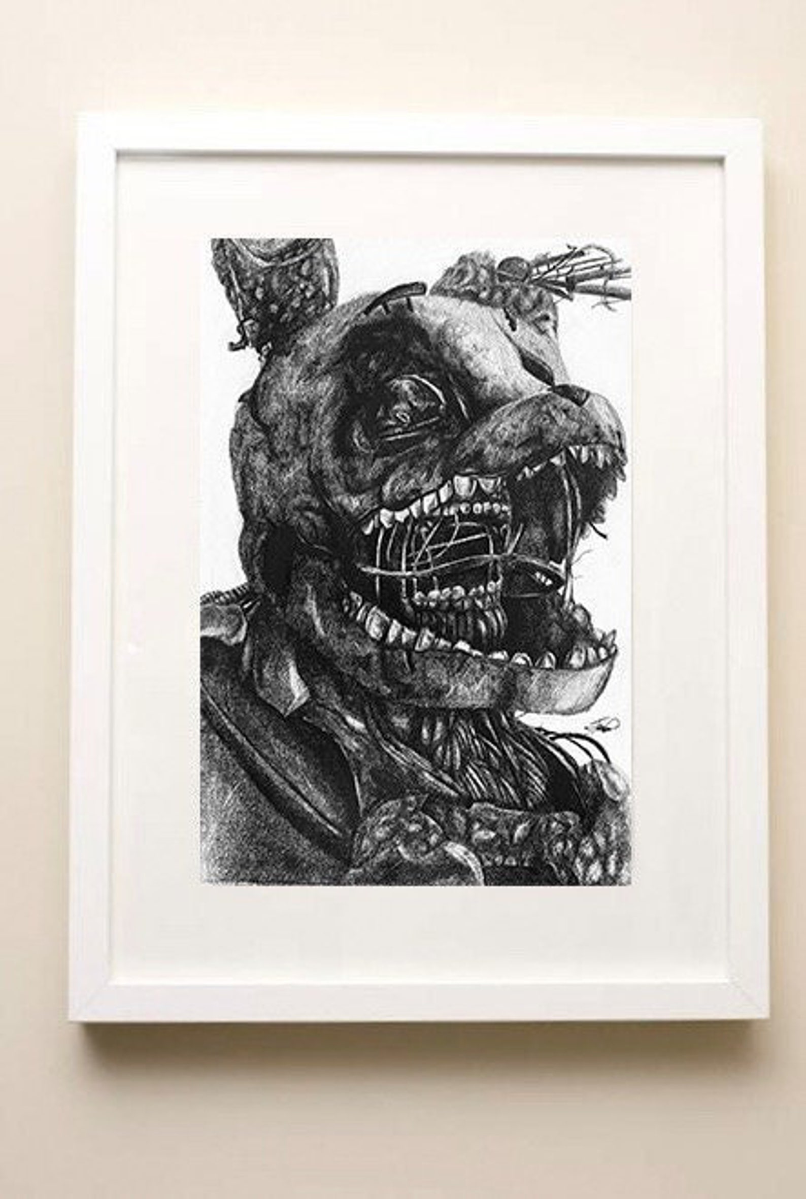 Springtrap Five Nights at Freddie's Hand Drawing Print - Etsy