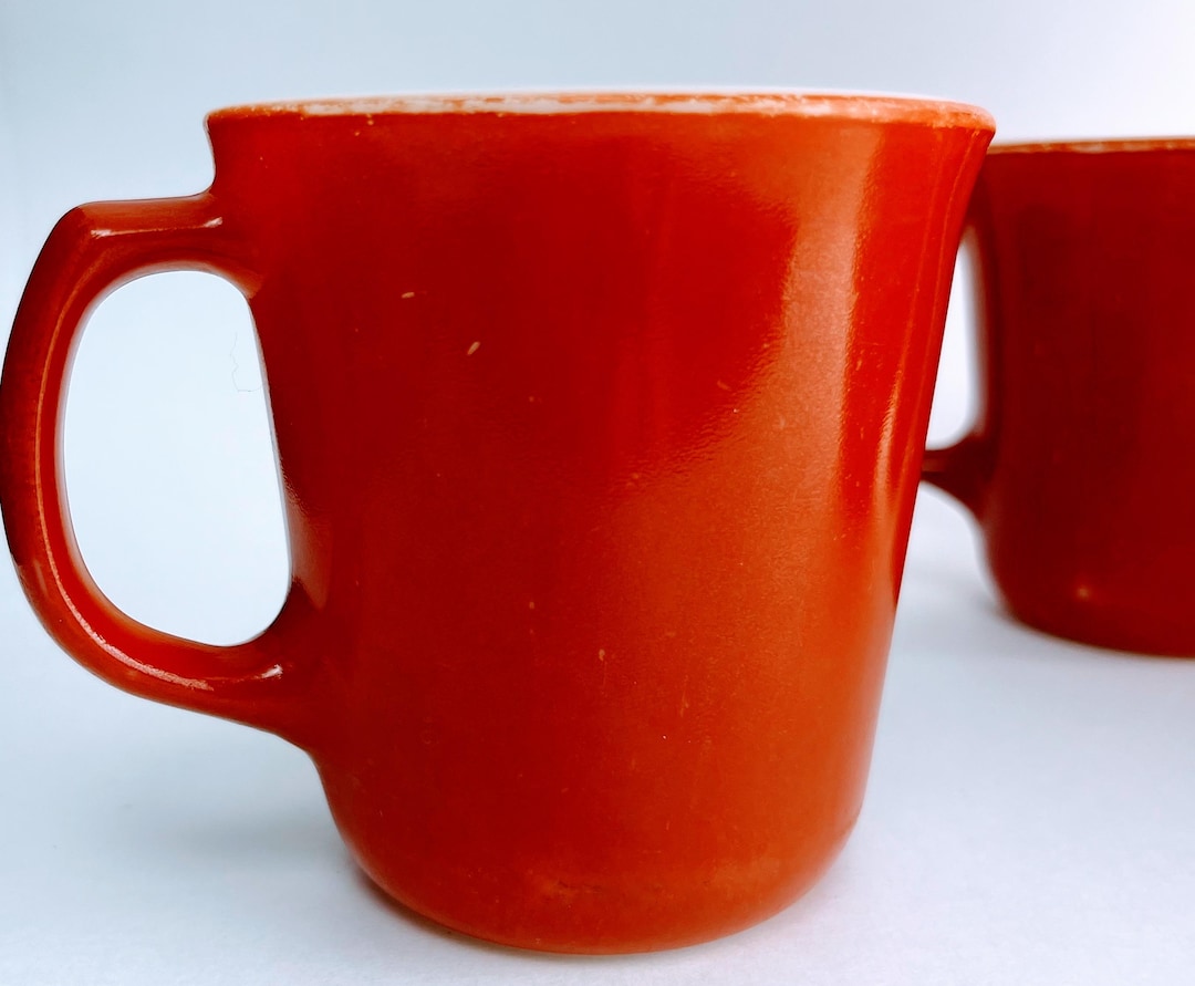 Burnt Orange Corning Ware Coffee Mugs Circa 1960 Set of 6 - Etsy