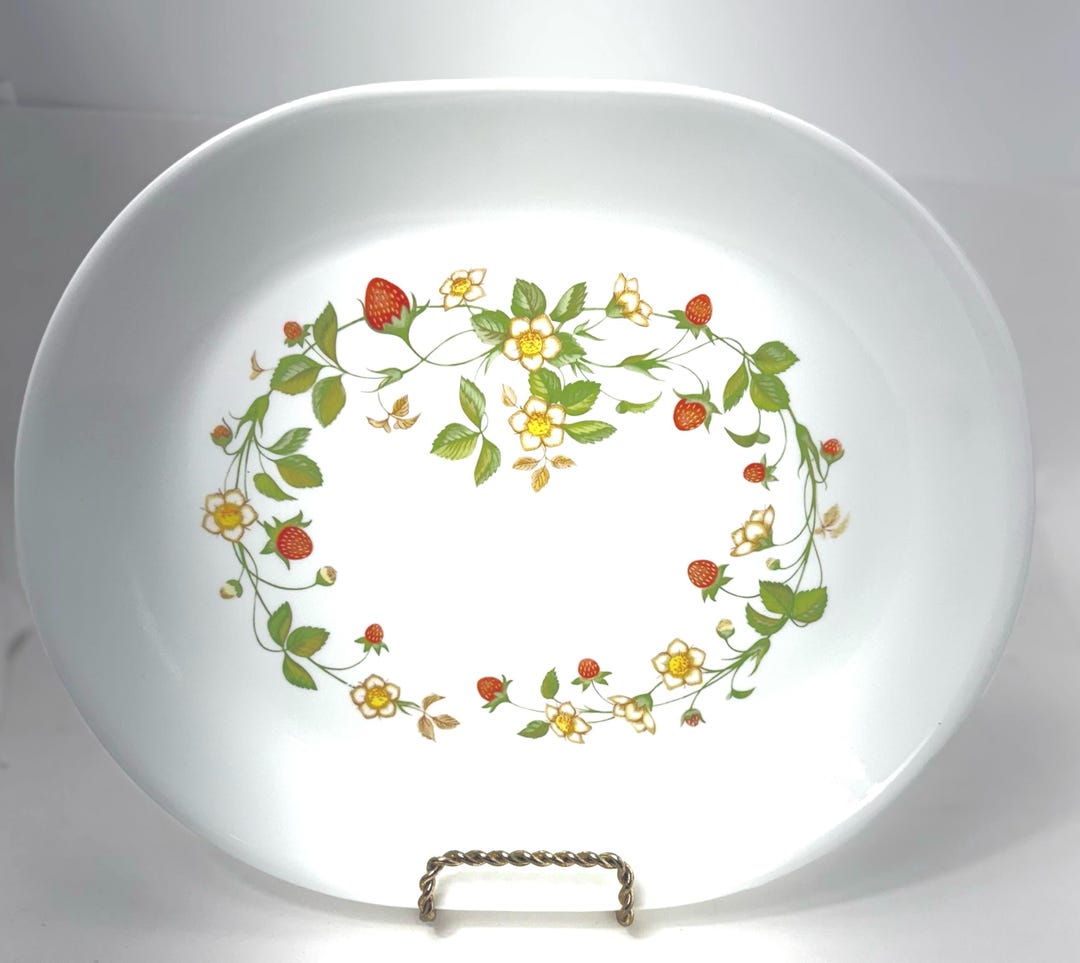 Corelle Retired Pattern Strawberry Sundae 12x10 Inch Serving Plate Platter - Etsy