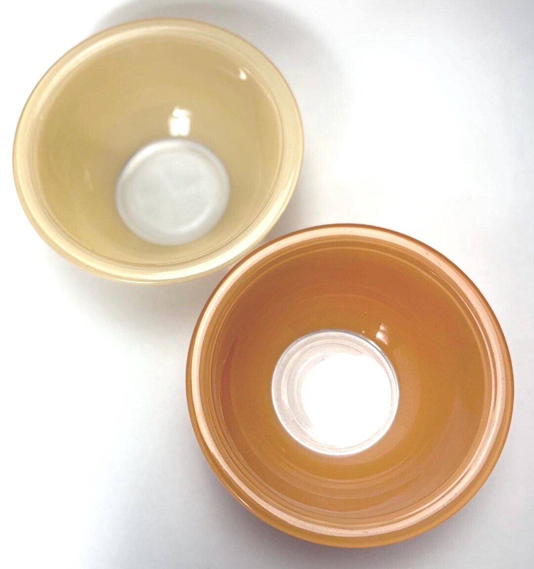 Vintage Pyrex 322 Clear Bottom Mixing Bowls Set - Autumn Harvest Colors ...