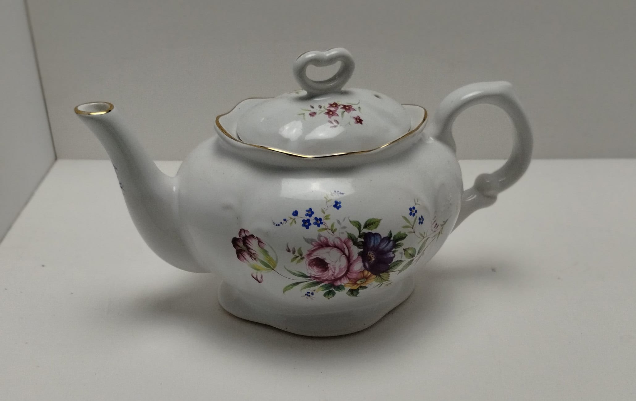 Made in England Porcelain Floral Teapot - Etsy