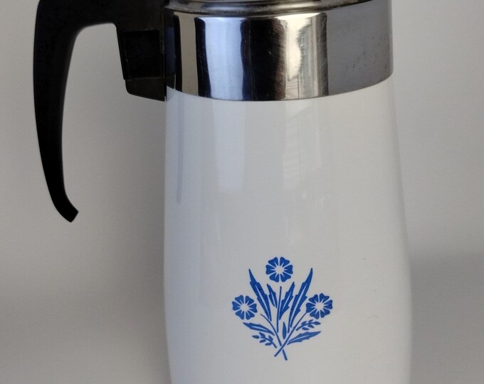 Corning Ware Vintage 9-cup Percolator Coffee Maker Blue Cornflower ...
