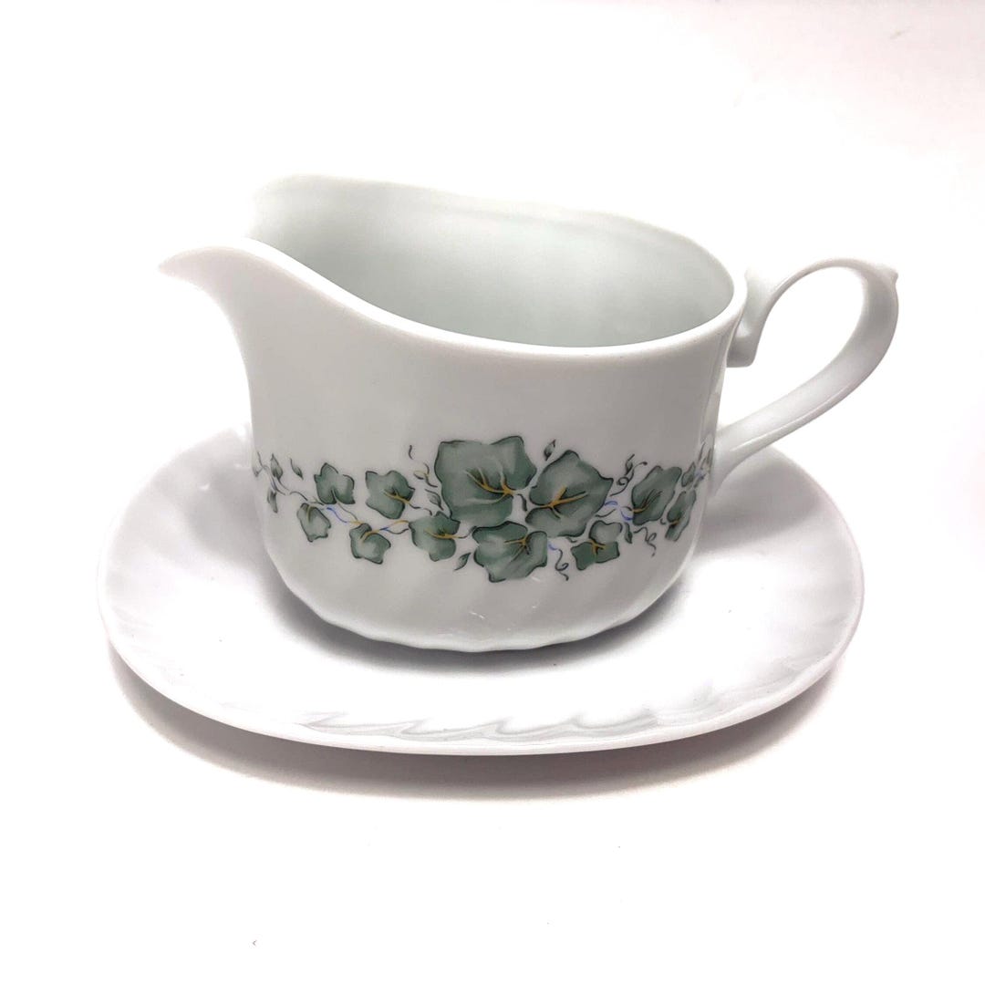 Corelle Callaway Ivy Pattern Scalloped Creamer or Gravy Boat - Etsy