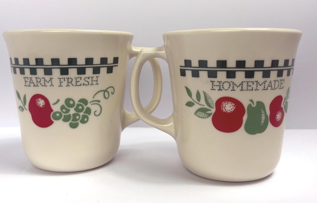 Vintage Farm Fresh Mini Dinnerware Set - 5 Piece Collection With Cherry ...