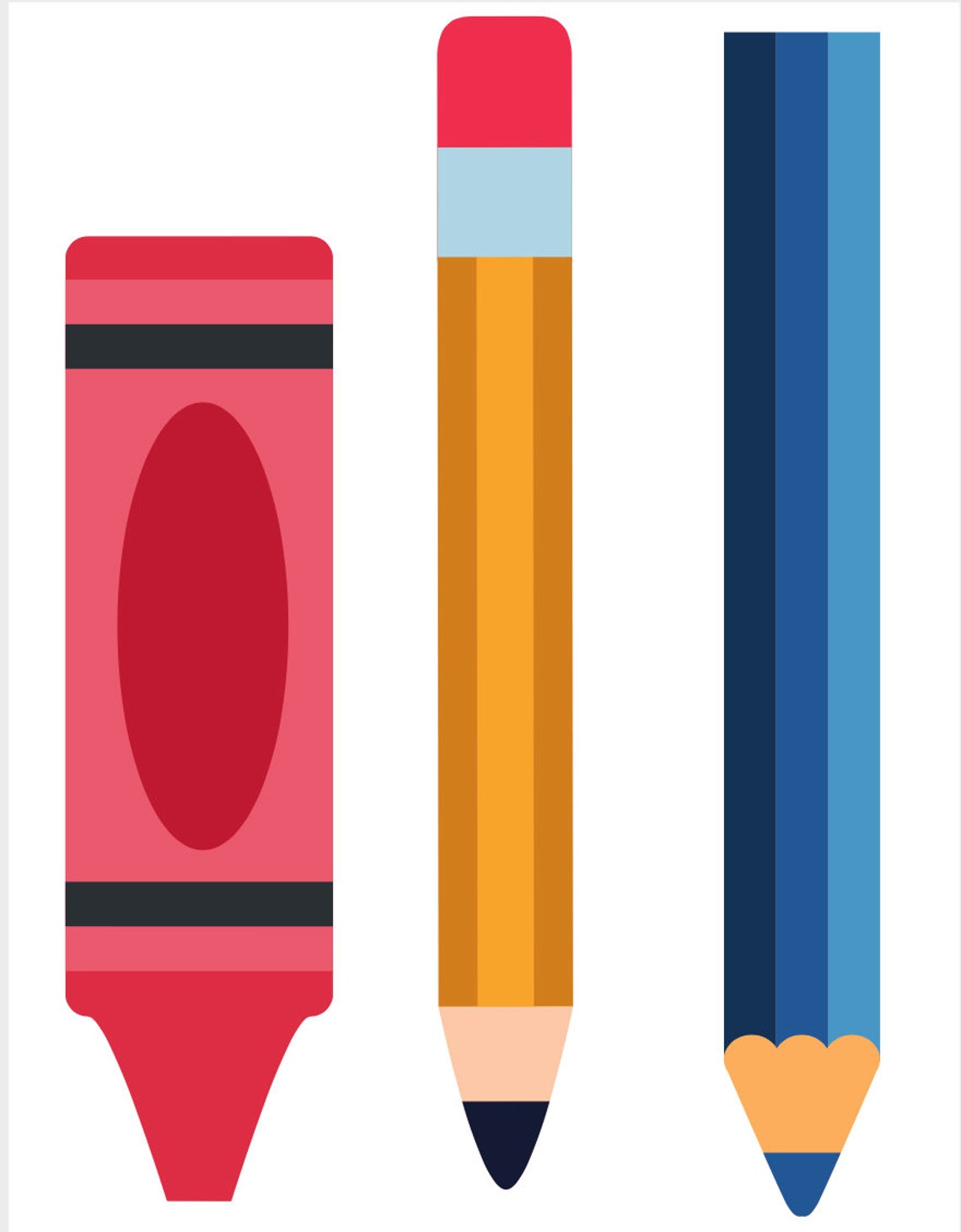 Art Supplies Visuals for White Board - Etsy