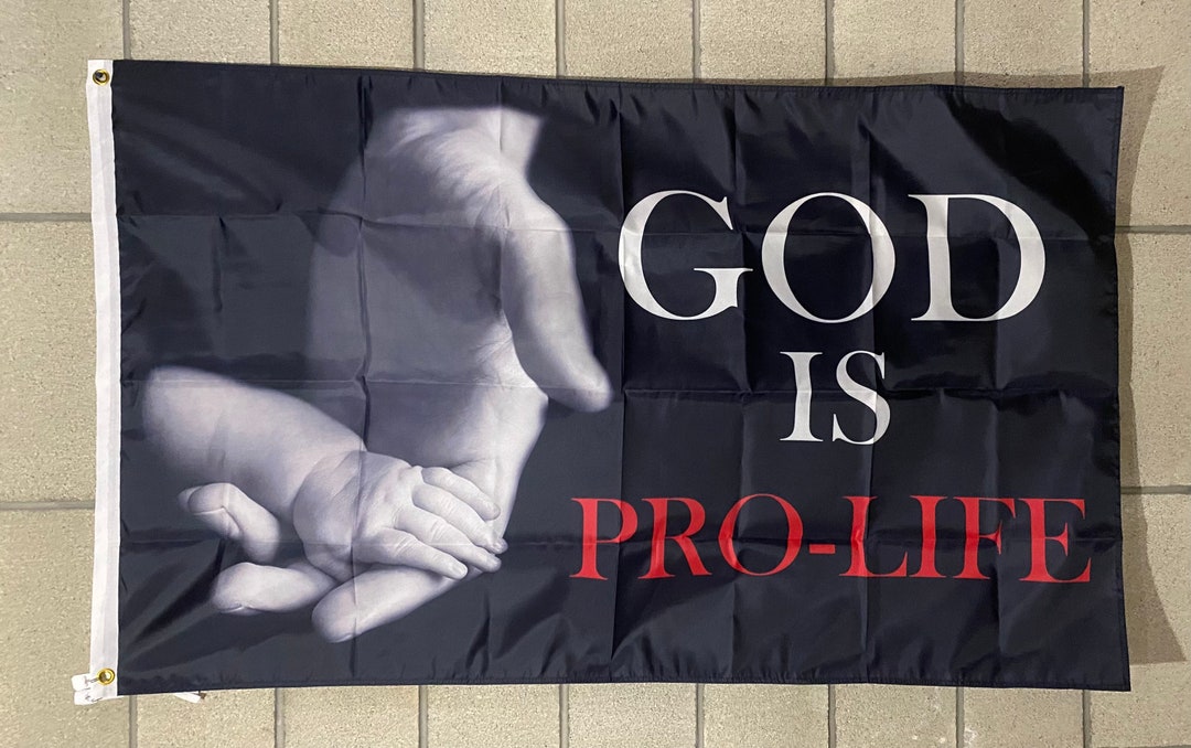 God is Pro Life Flag FREE SHIP Freedom Jesus Savior Lord Save America ...