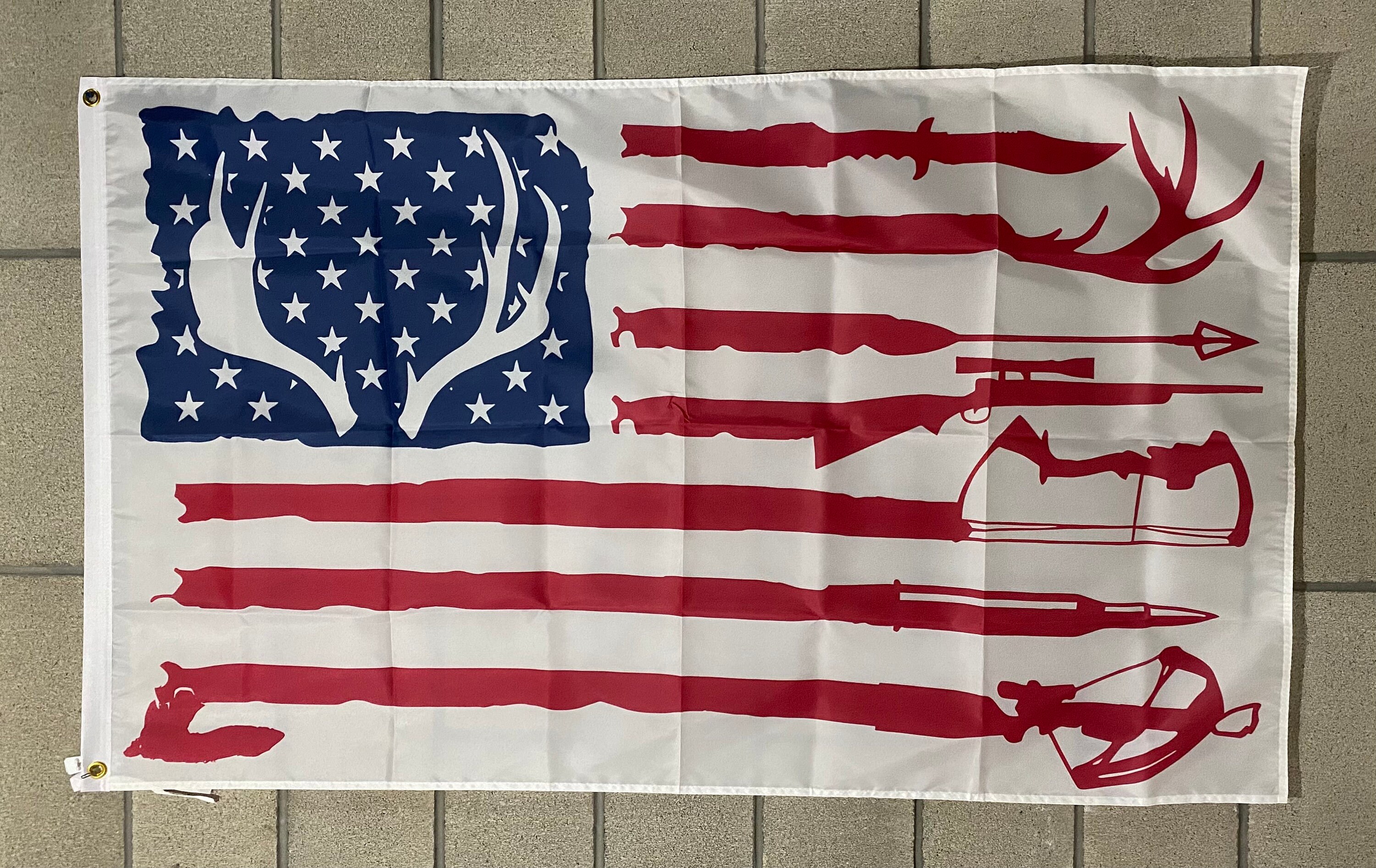 American Hunter Flag FREE SHIP Hunt Fish Shoot Live Horns Deer - Etsy