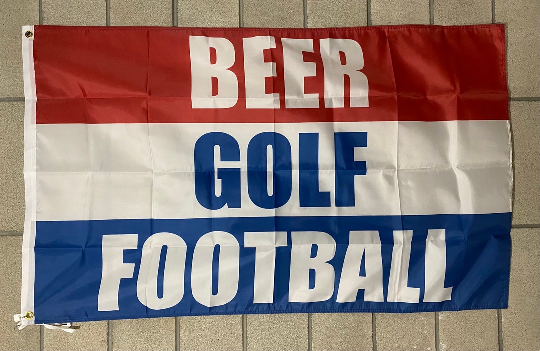 Beer Golf Football Flag FREE SHIP Exercise Sports Tailgate Compete ...