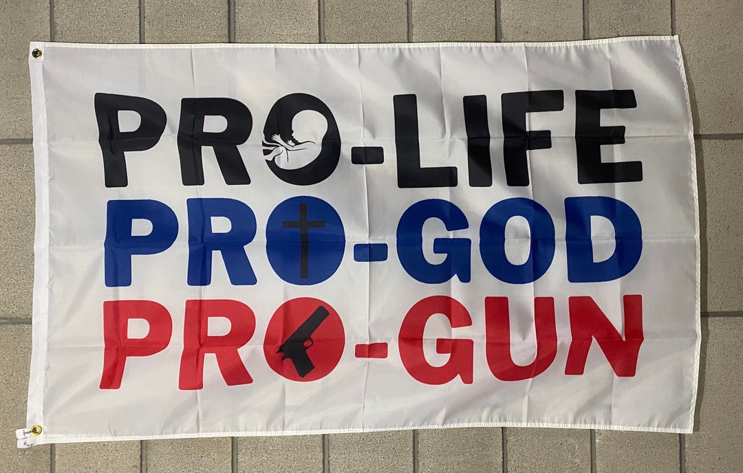 Pro-life Pro-god Pro-gun Flag FREE SHIP Freedom 2024 Save America ...
