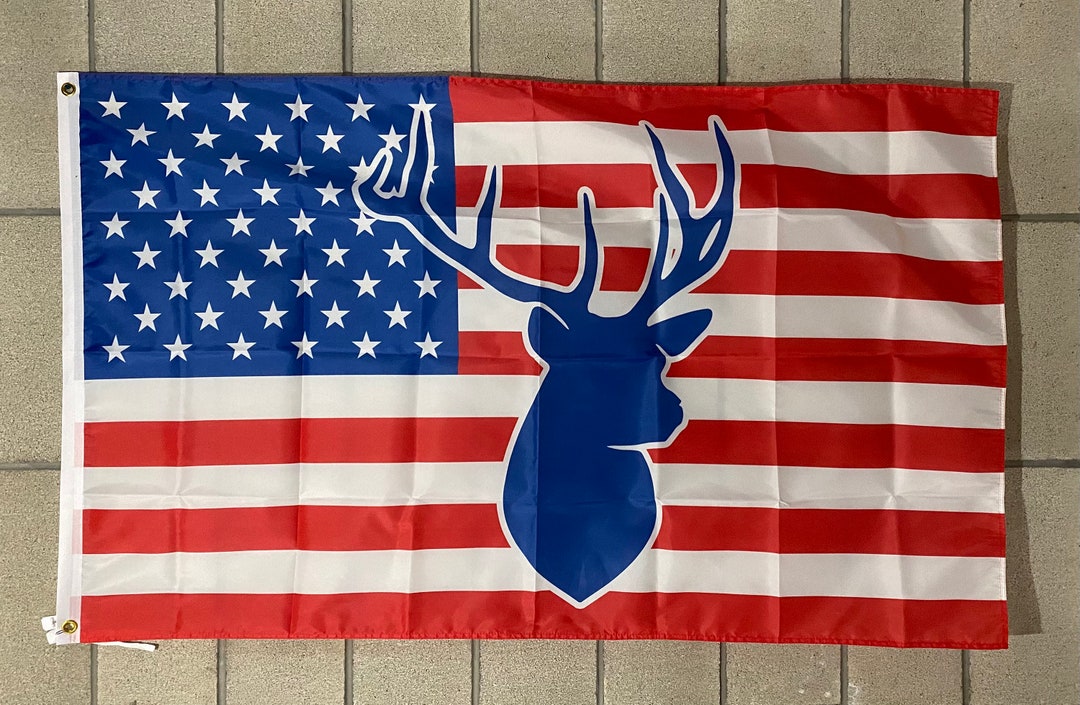 American Hunter Flag FREE SHIP Hunt Fish Shoot Live Deer Turkey ...